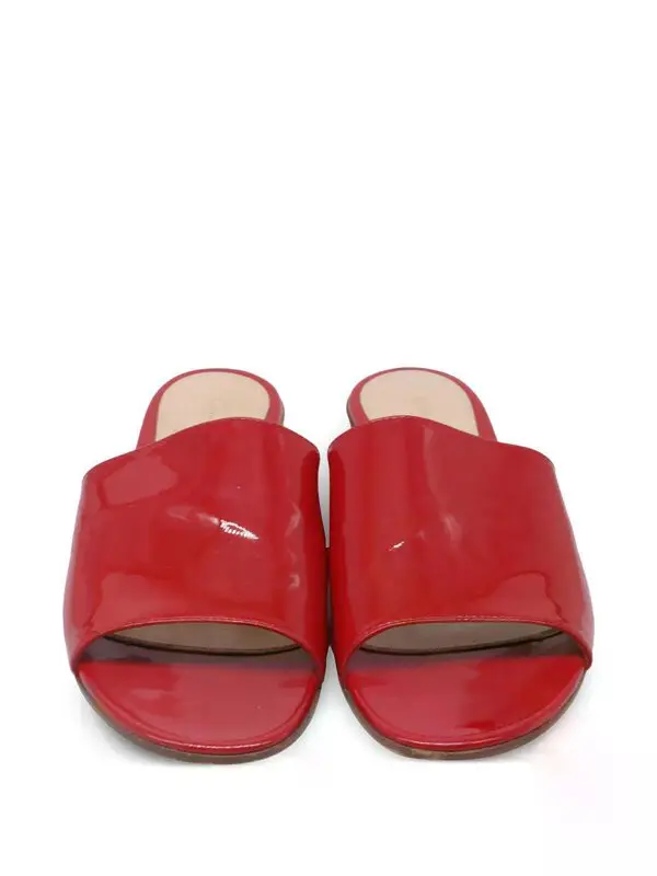 GIANVITO ROSSI Capri Patent Leather Slides