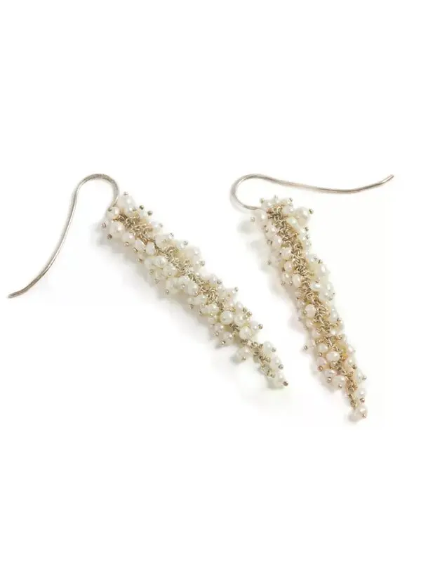 FREYA ROSE Pearl Drop Earrings - Silver