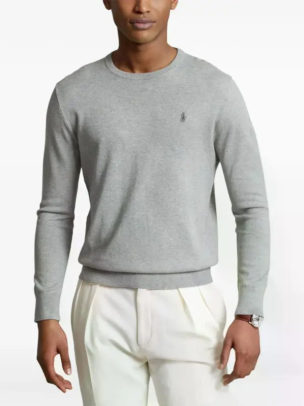 Polo Ralph Lauren Logo-embroidered Sweater - Grey