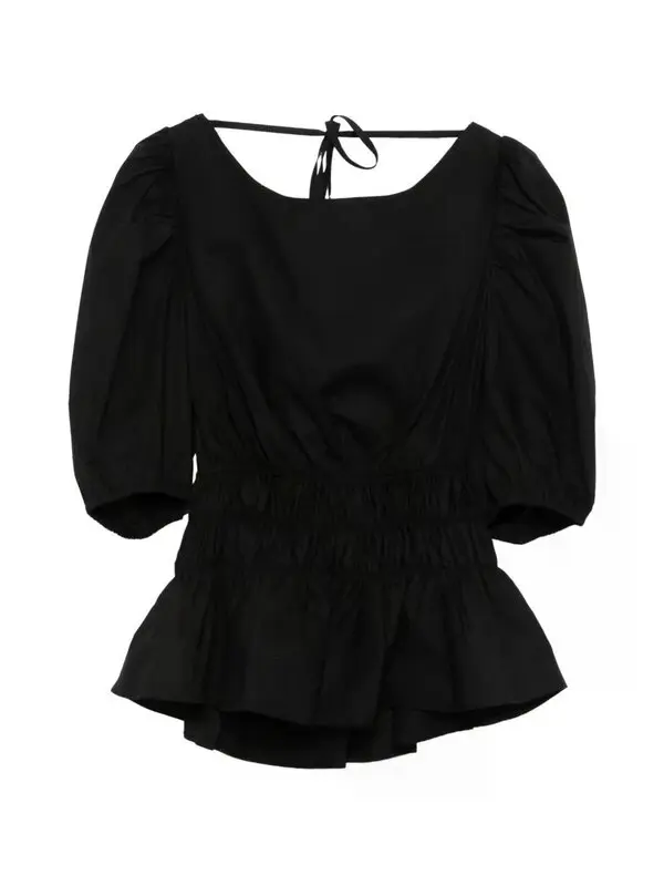 Pinko Joandra Smocked Top - Black