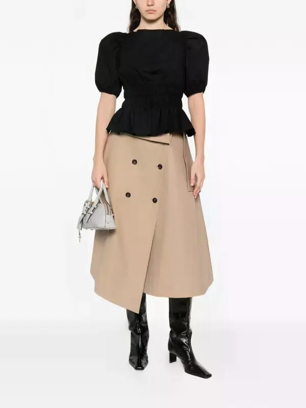 Pinko Joandra Smocked Top - Black