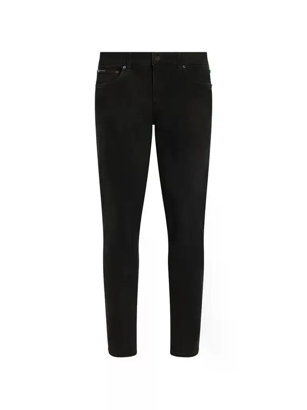 Dolce & Gabbana Five-pocket Straight-leg Jeans - Black