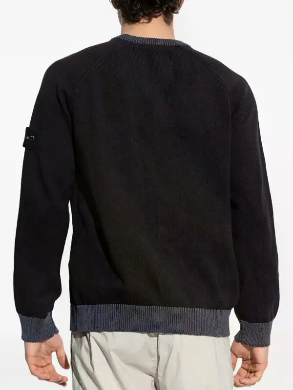 Stone Island Logo-patch Crew-neck Sweater