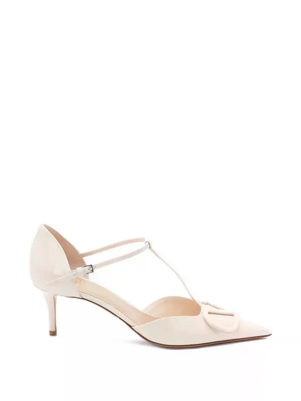 Valentino Garavani Vlogo Heeled Pumps - White