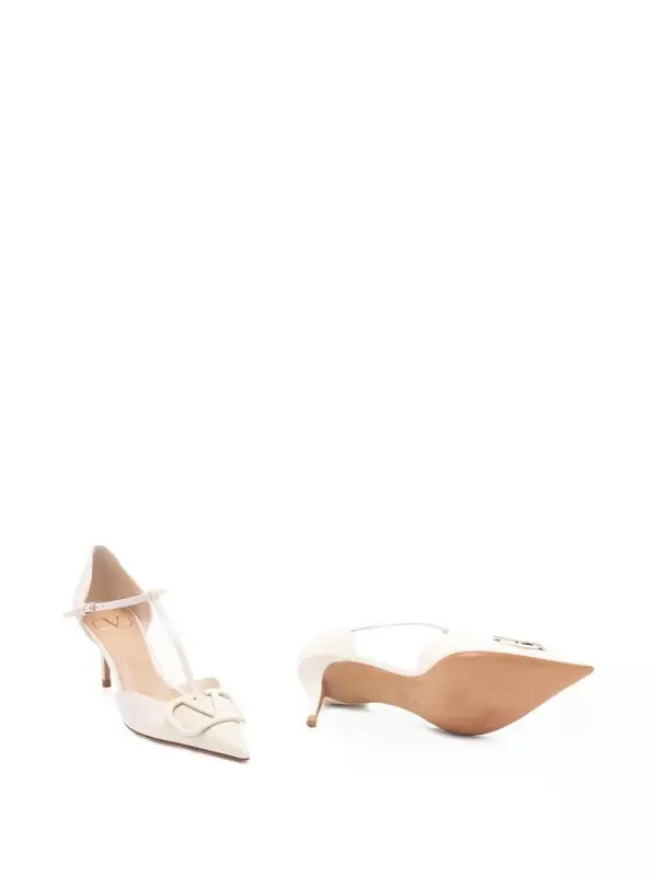 Valentino Garavani Vlogo Heeled Pumps - White