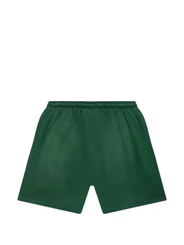 HELLSTAR Flame-print Shorts - Green