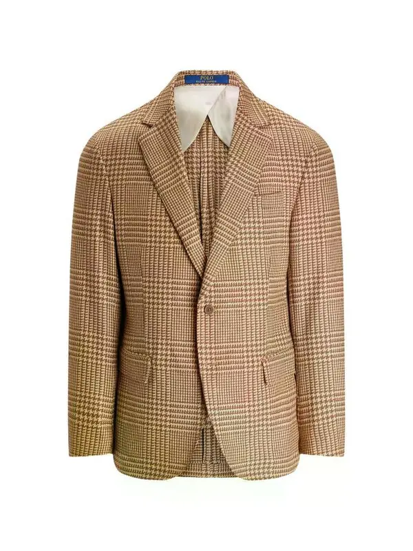 Polo Ralph Lauren Checked Single-breasted Blazer - Brown