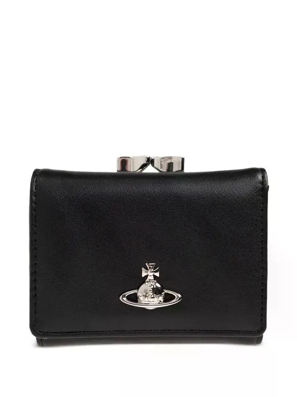 VIVIENNE WESTWOOD Orb Clasp Wallet - Black