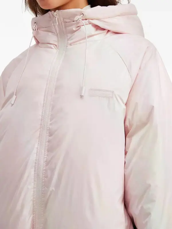 MINI CREAM Hooded Zip-fastening Jacket