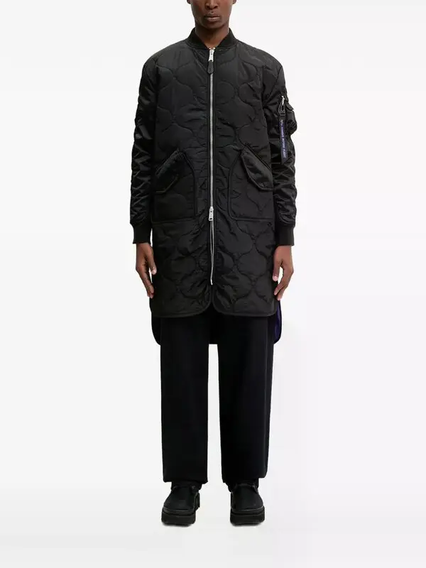 Alpha Industries Quilted-pattern Coat - Black