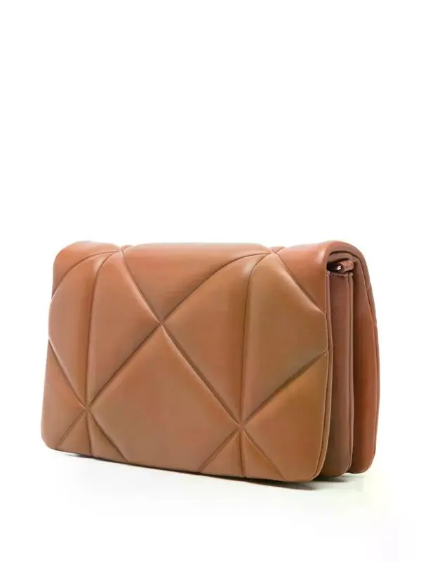 Moschino Quilted Crossbody Bag - Brown