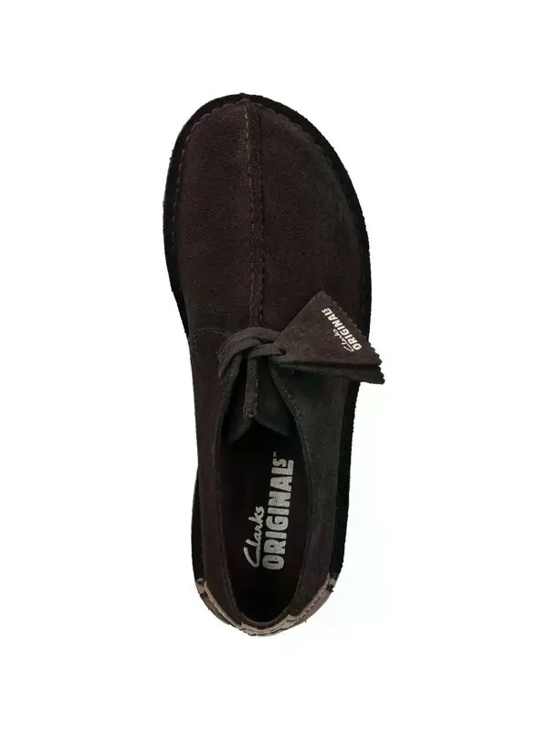 Clarks Desert Trek Derby Shoes - Brown