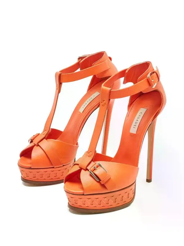 Casadei Platform Leather Sandals