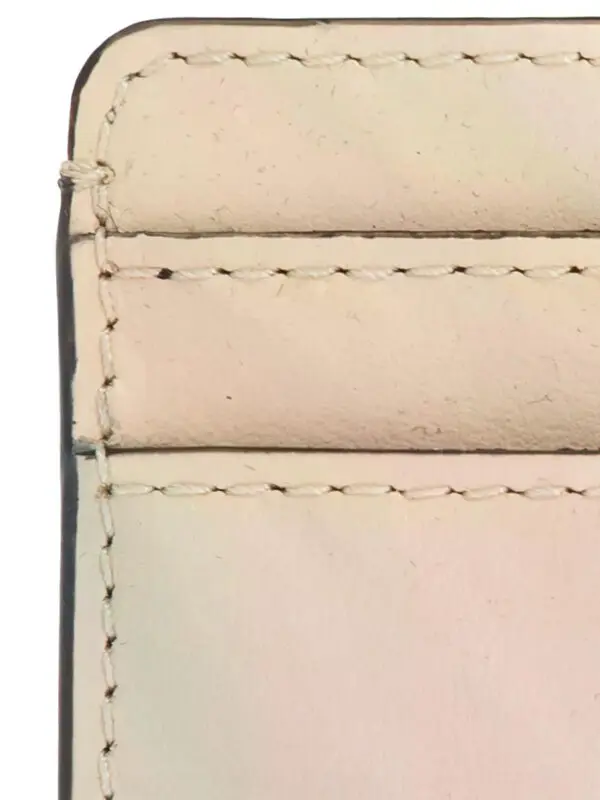 Versace Logo-lettering Card Holder - Neutrals