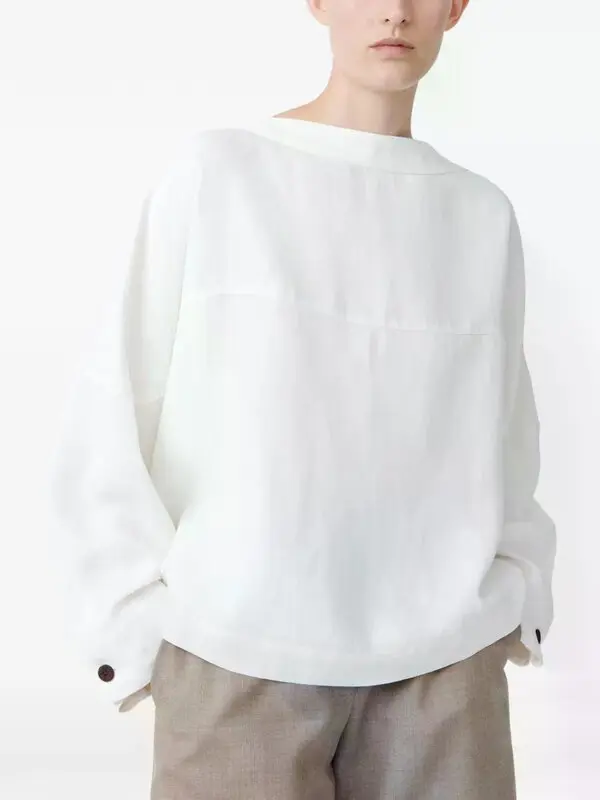 Studio Nicholson Top-stitched Sarr Top