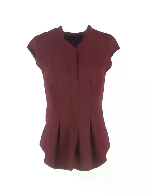 Theory Short-sleeved Pleated Blouse
