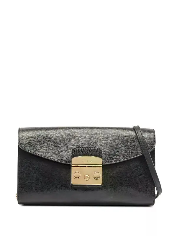 Furla Metropolis Leather Clasp Crossbody Bag