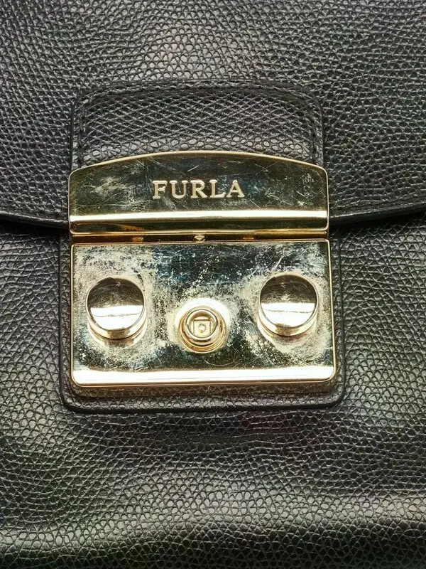 Furla Metropolis Leather Clasp Crossbody Bag
