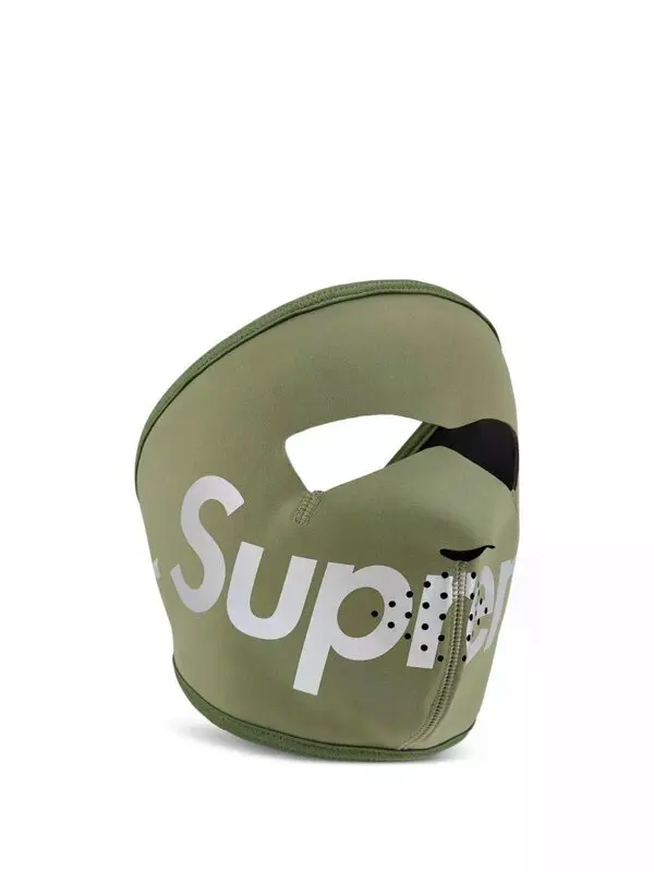Supreme X Windstopper Logo Face Mask - Green