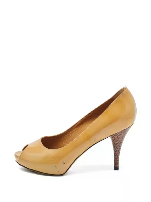 Fendi Zucca Patent Leather Pumps