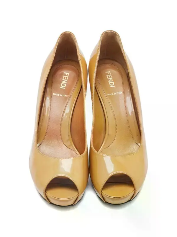 Fendi Zucca Patent Leather Pumps