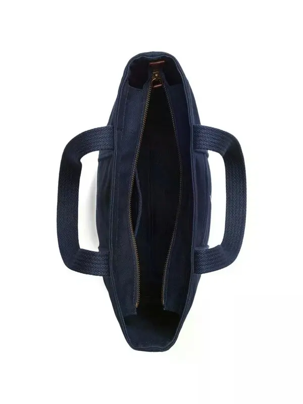 Polo Ralph Lauren Embroidered-logo Top-handle Tote - Blue