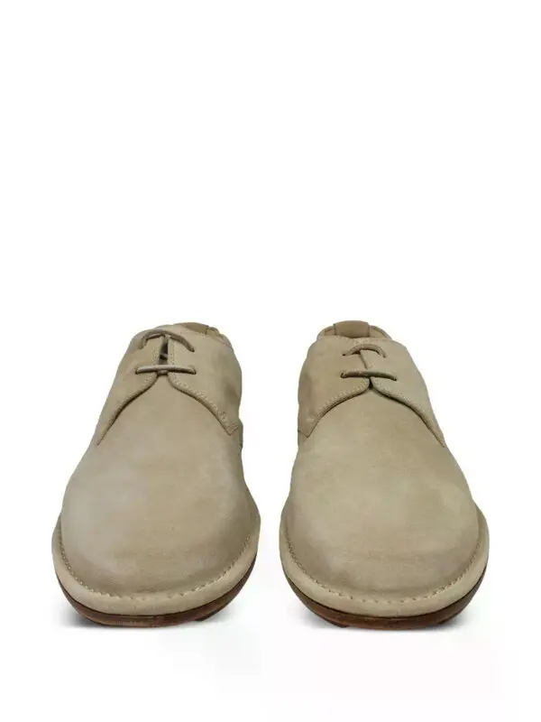 Giorgio Armani Lace-up Suede Boots - Neutrals