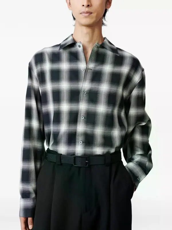 Studio Nicholson Ray Plaid Button Shirt