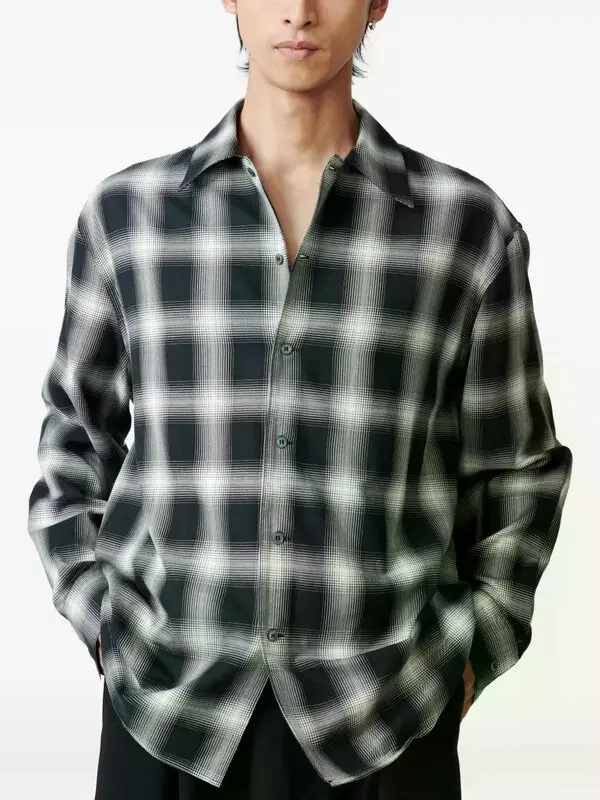 Studio Nicholson Ray Plaid Button Shirt