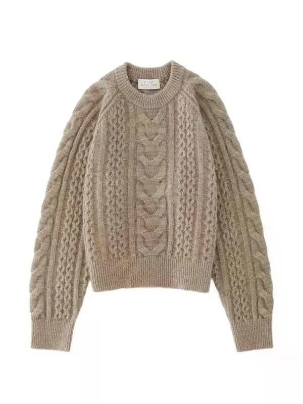 Studio Nicholson Molve Cable-knit Ribbed Sweater