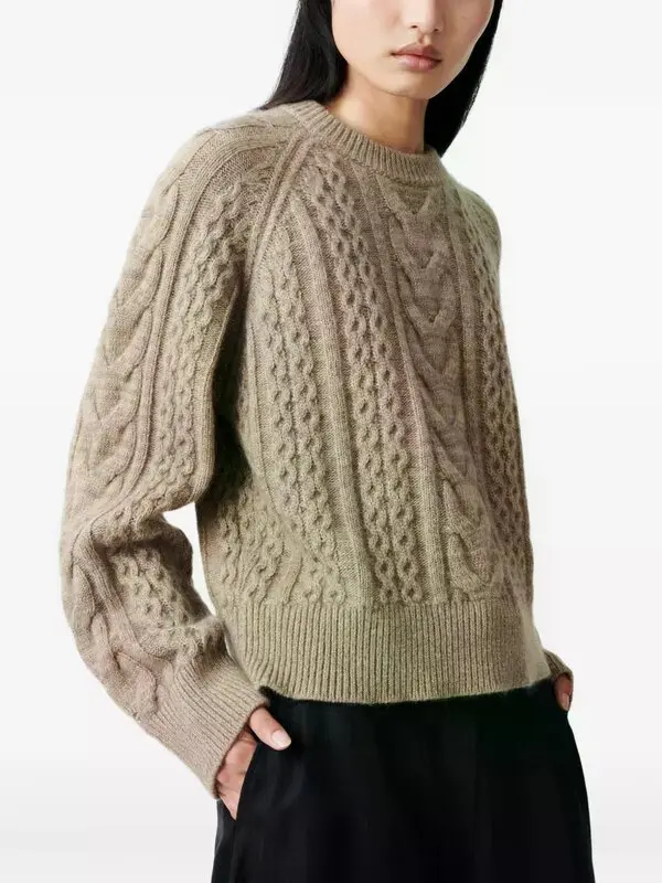 Studio Nicholson Molve Cable-knit Ribbed Sweater