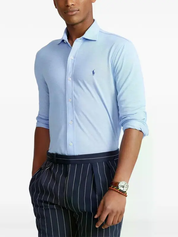 Polo Ralph Lauren Logo-embroidered Shirt - Blue