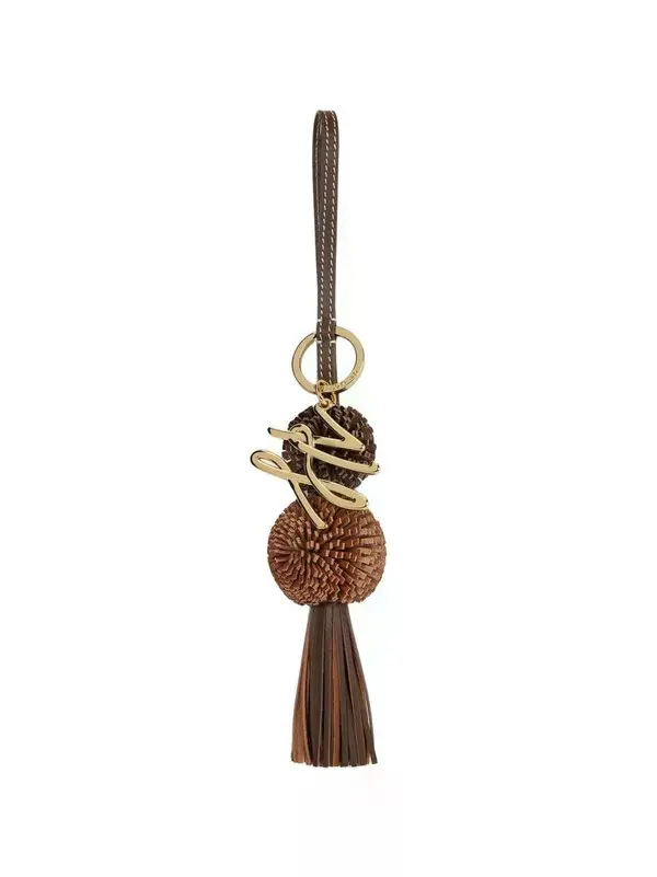 Karl Lagerfeld K/autograph Pompom Charm - Brown