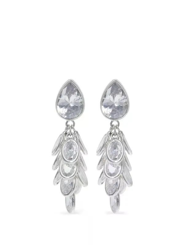 FREYA ROSE Crystal Drop Earrings - Silver