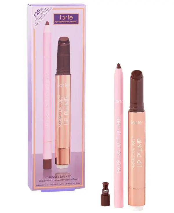 TARTE 2-pc. Maracuja Juicy Lip Rose Lip Liner And Lip Balm Duo Set - Primrose Full Bloom