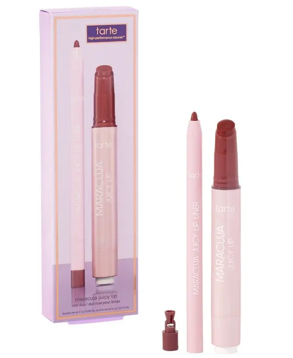 TARTE 2-pc. Maracuja Juicy Lip Lip Liner And Lip Balm Duo Set - Rose Full Bloom