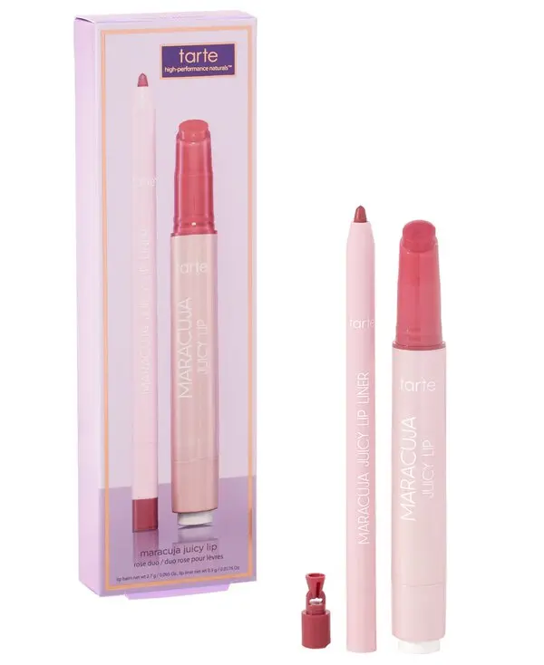TARTE 2-pc. Maracuja Juicy Lip Lip Liner And Lip Balm Duo Set - Rose In Bloom