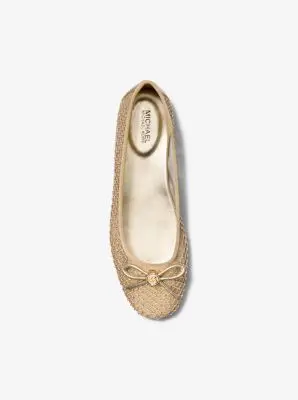 Michael Kors Savannah Embellished Mesh Ballet Flat