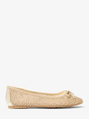 Michael Kors Savannah Embellished Mesh Ballet Flat