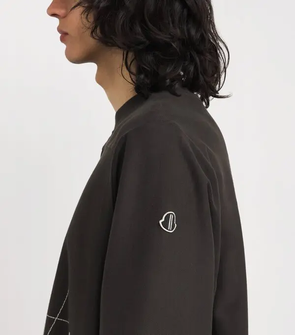 Rick Owens X Moncler Cotton Jumbo T-shirt - Brown