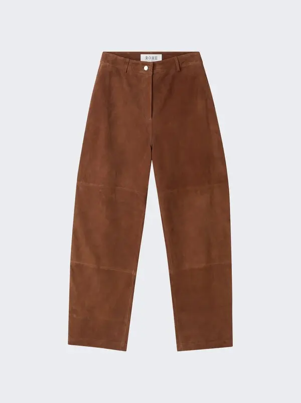 RÃHE Relaxed Fit Suede Trousers
