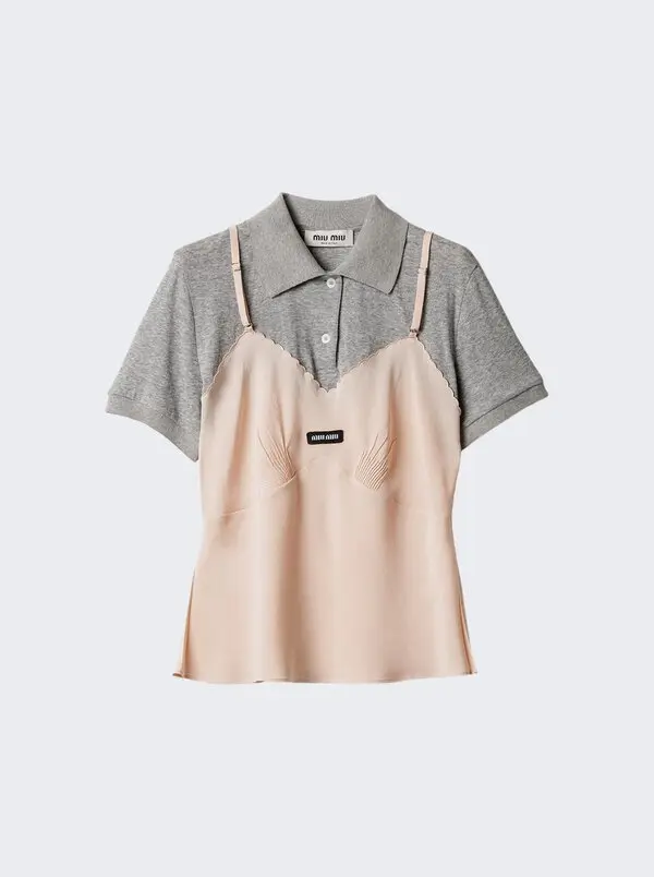 Miu Miu Marocaine Crepe Top - Multicolor