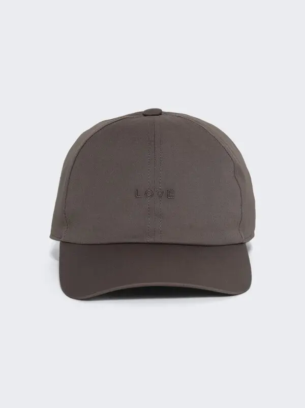Rick Owens Love Embroidered Baseball Cap - Gray