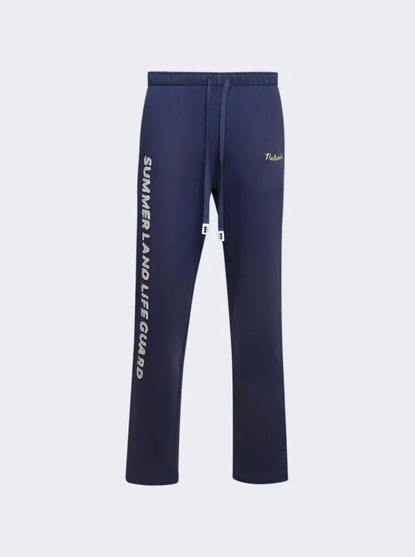 NAHMIAS Life Guard Wide Sweatpants Worn Fleece - Navy