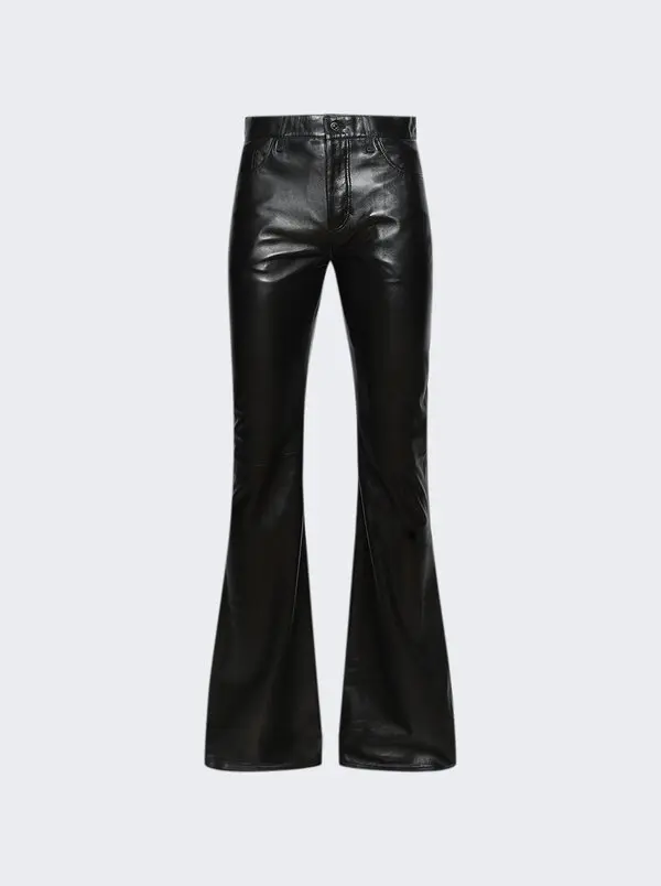 Acne Studios Leather Pants - Black