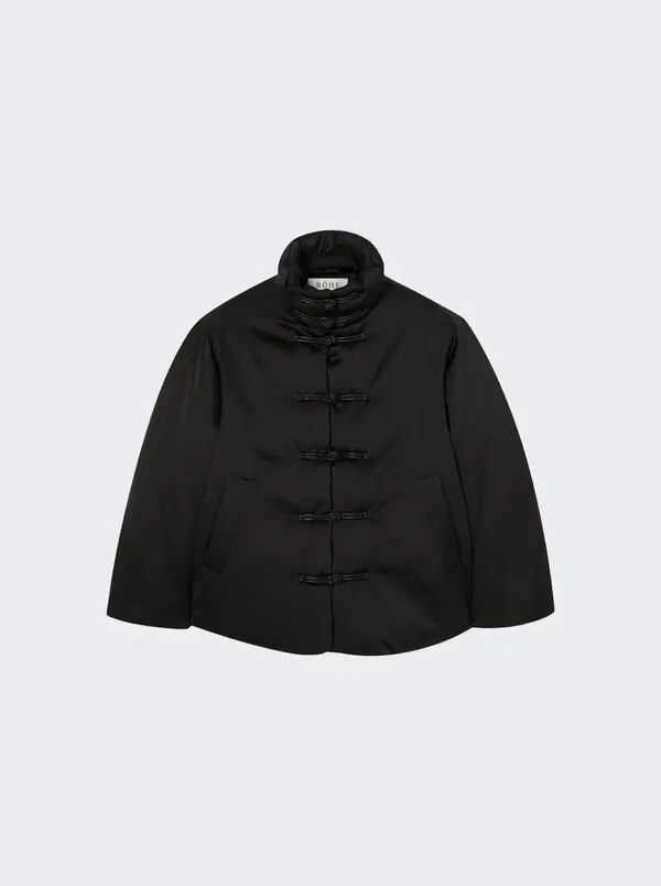 RÃHE Mandarin Satin Padded Jacket