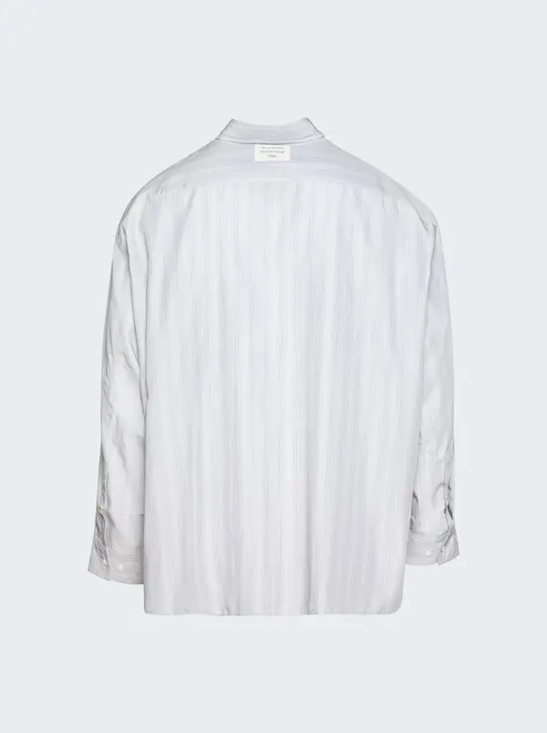Acne Studios Striped Button Down Shirt And Multi - Grey