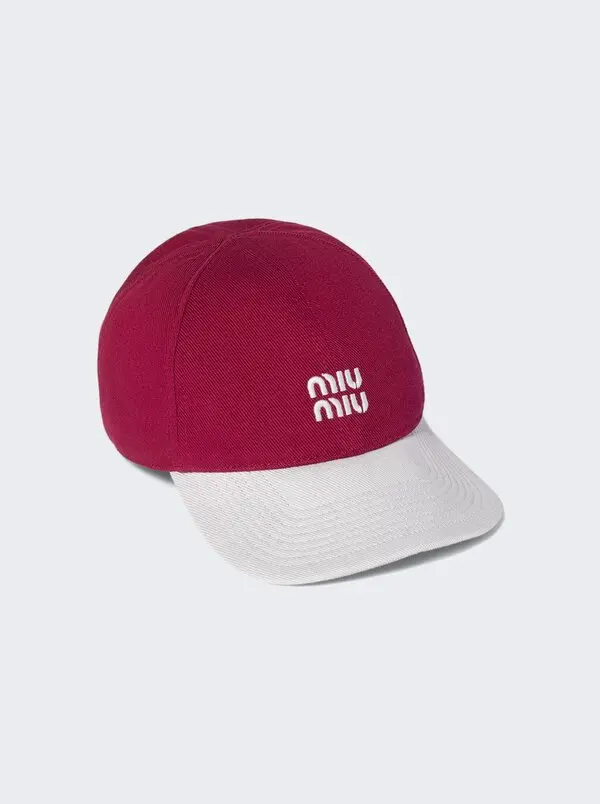 Miu Miu Drill Baseball Cap - Red