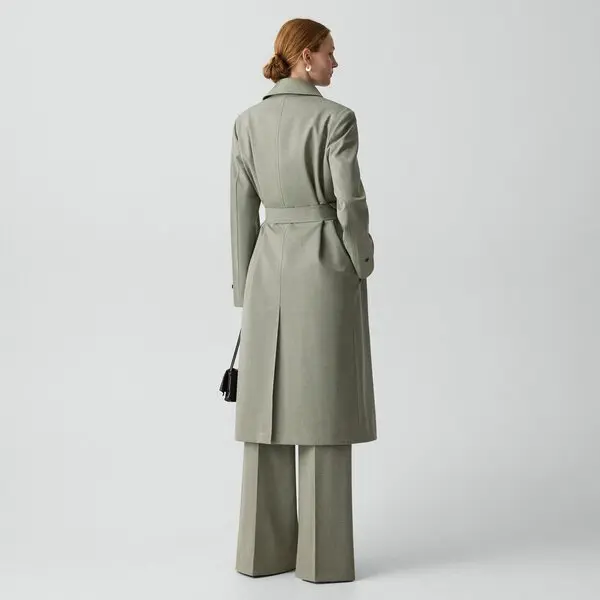 Theory Wool Gabardine Car Coat