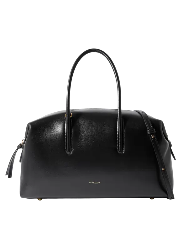 DEMELLIER The Midi Stockholm Textured-leather Tote Bag - Black